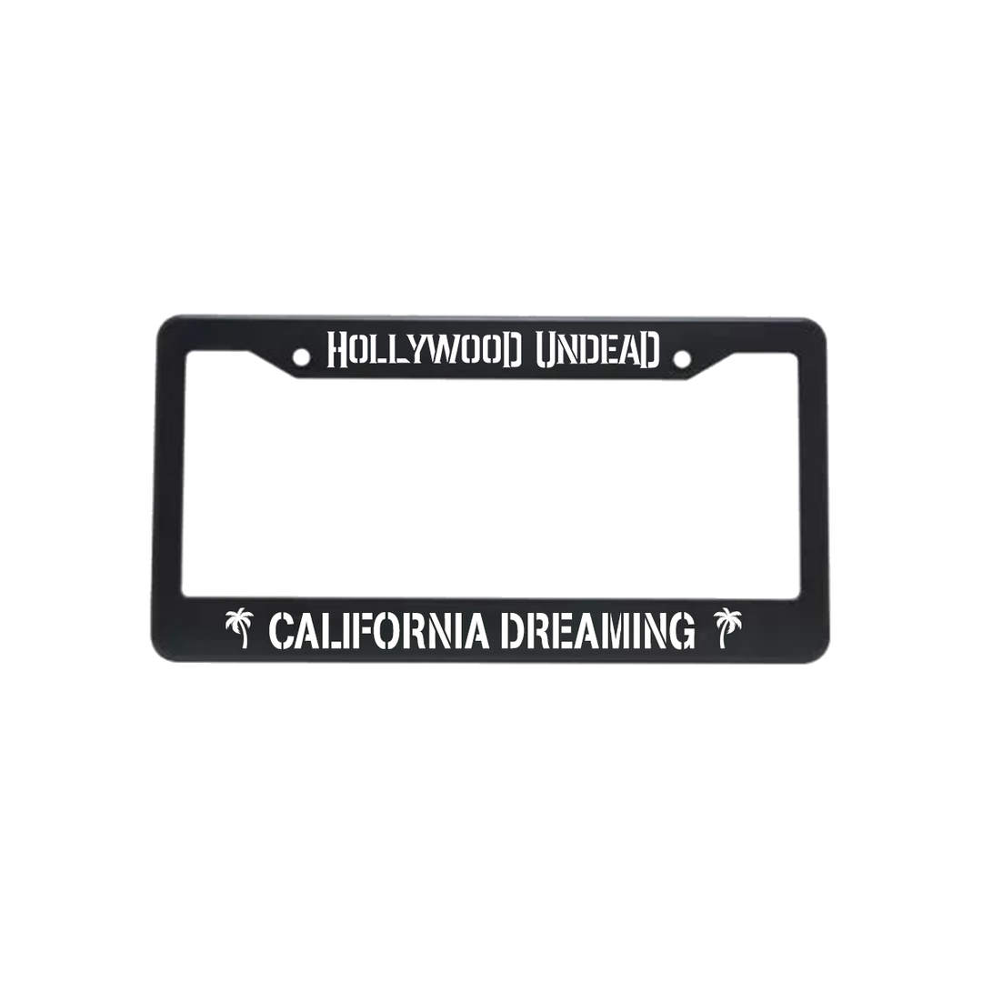 California Dreaming License Plate Frame (Black) – Hollywood Undead